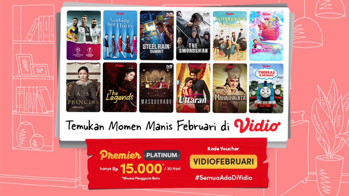 Platform Vidio Tawarkan Promo Voucher Rp 15 Ribu untuk Pengguna Baru ...