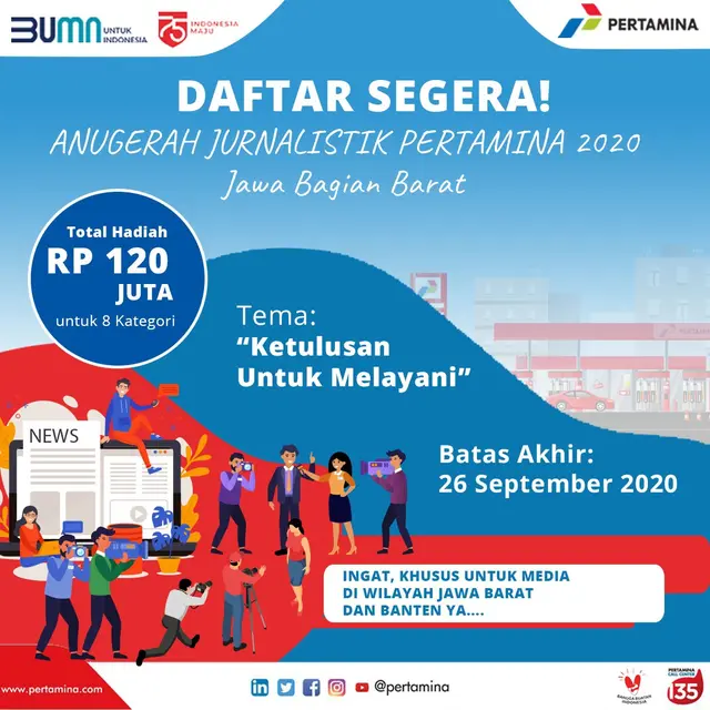 AJP 2020 Jawa Bagian Barat Digelar, Total Hadiah hingga Rp 120 Juta ...