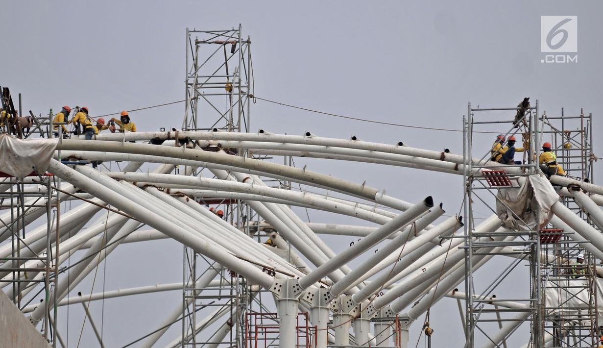 FOTO: Memantau Progres Pembangunan Stasiun LRT Kelapa Gading-Velodrome ...