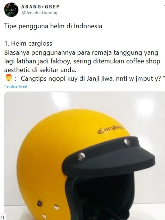 Ketahui Tipe-Tipe Cowok Berdasarkan Jenis Helmnya, Kamu yang Mana ...