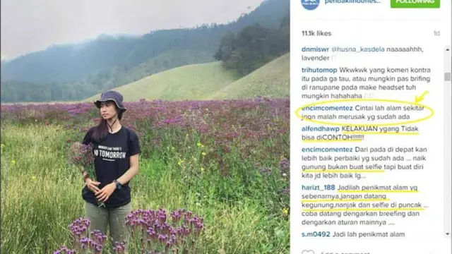 Netizen Kecele Telah Mem-bully Pendaki yang Mencabut Bunga Ini ...