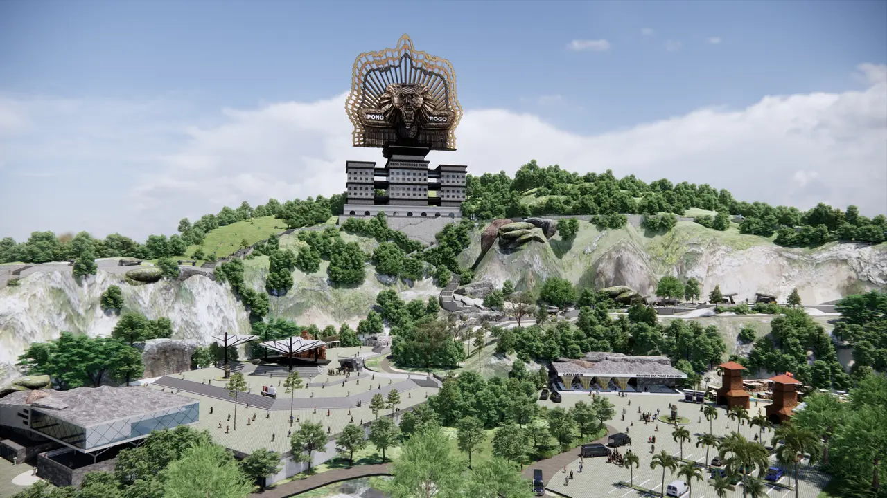 Sedot Anggaran hingga Rp85 Miliar, Monumen Reog Raksasa di Ponorogo ...