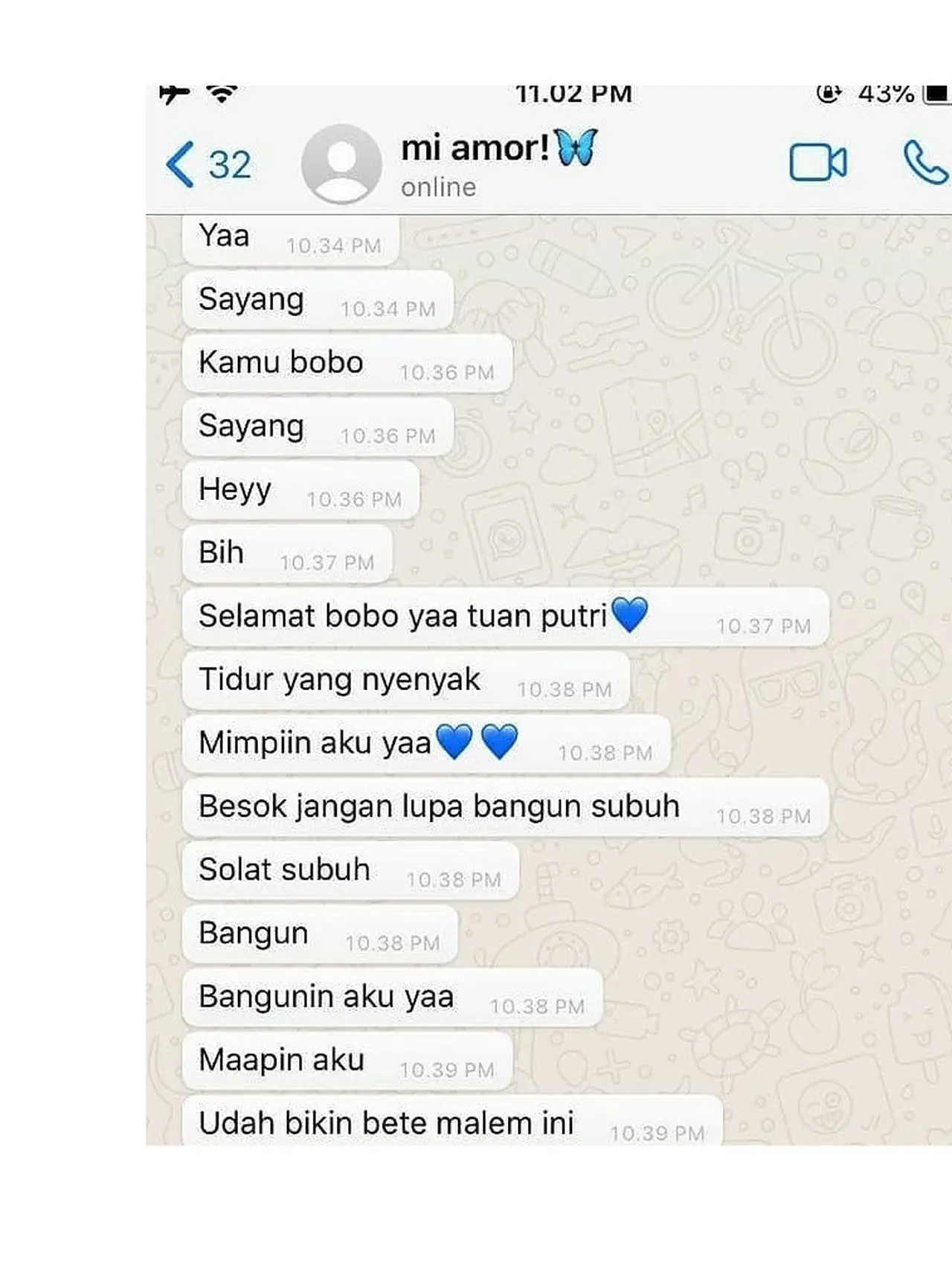 6 Spam Chat ke Pacar Sebelum Tidur Ini Bikin Baper - Hot Liputan6.com