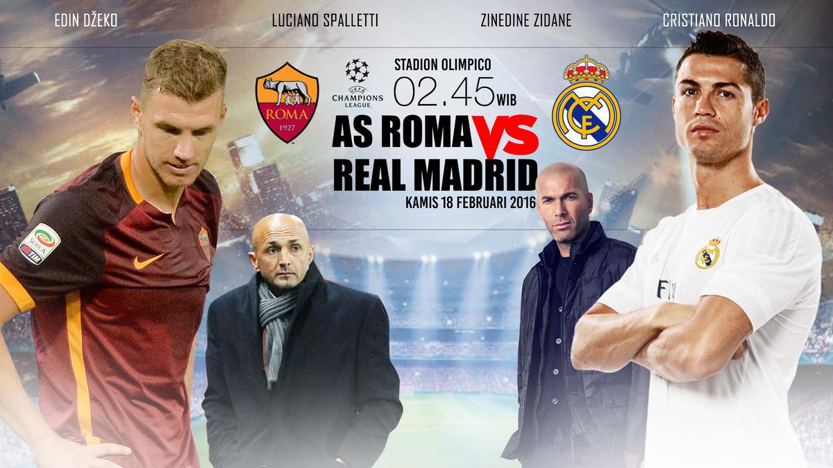 Susunan Pemain AS Roma Vs Real Madrid: Andalkan Ronaldo