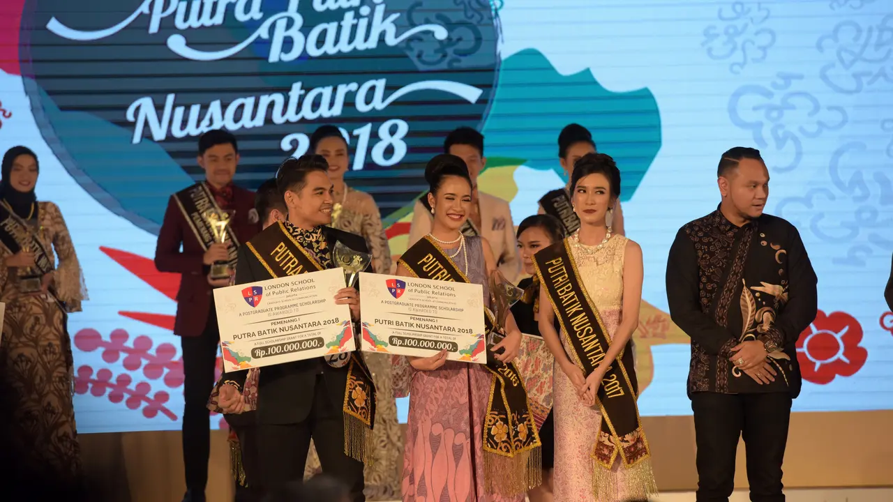 Ini Pemenang Putra Putri Batik Nusantara 2018 - ShowBiz Liputan6.com