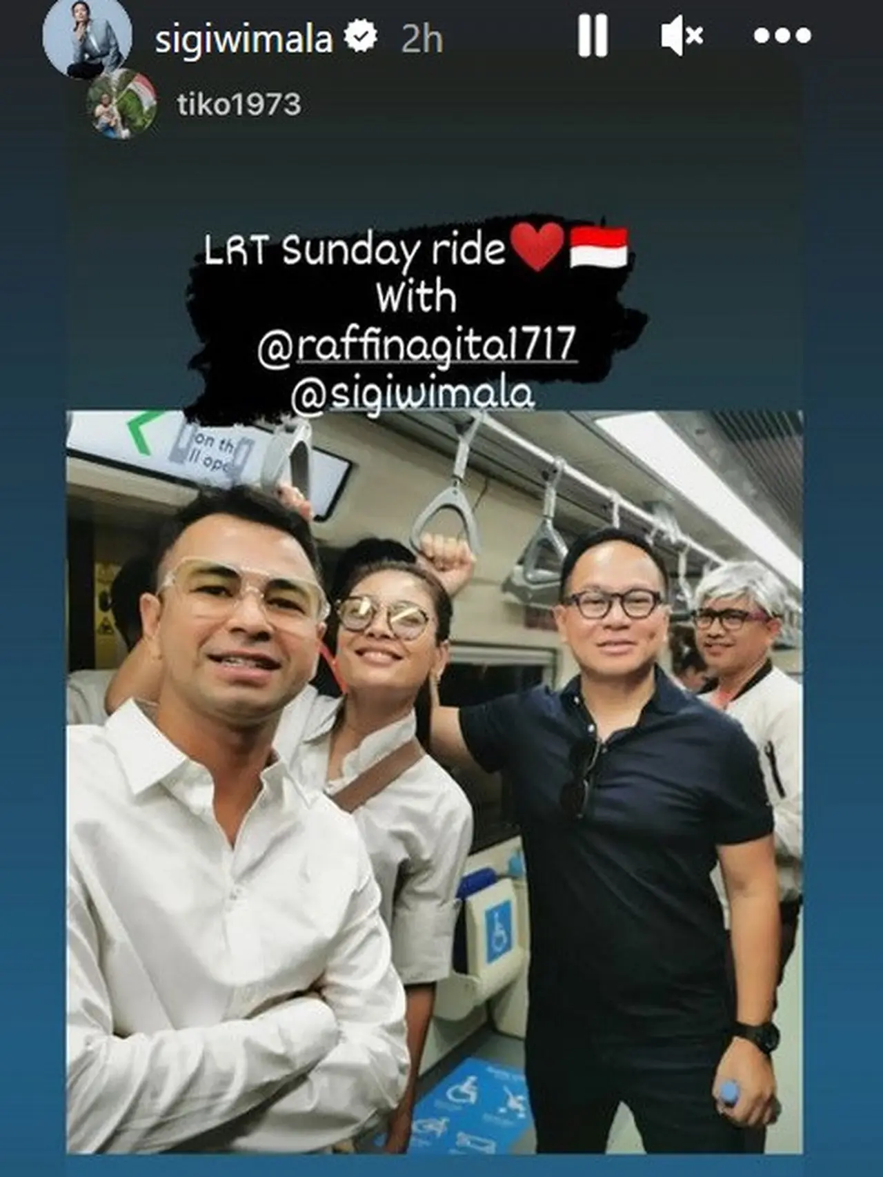 6 Potret Artis Nyicip Naik LRT, Raffi Ahmad Girang Ketemu Masinis Namanya Rafi - ShowBiz ...