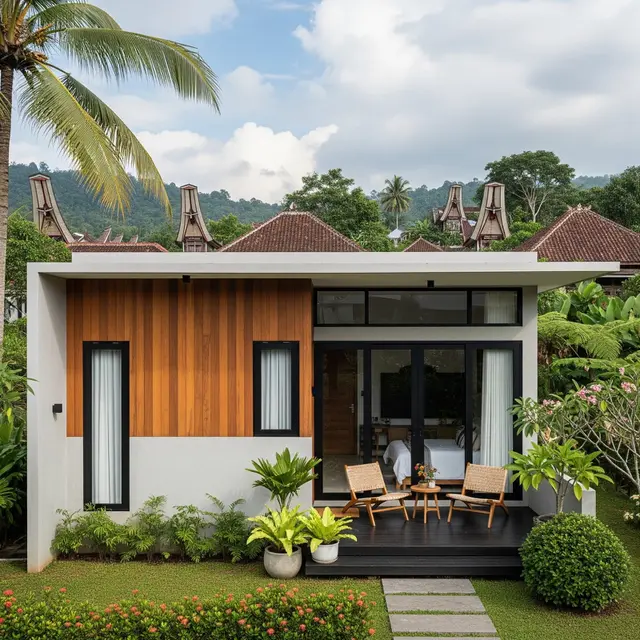 7 Model Rumah Murah Tapi Elegan dengan Atap Datar 2025 di Kampung ...