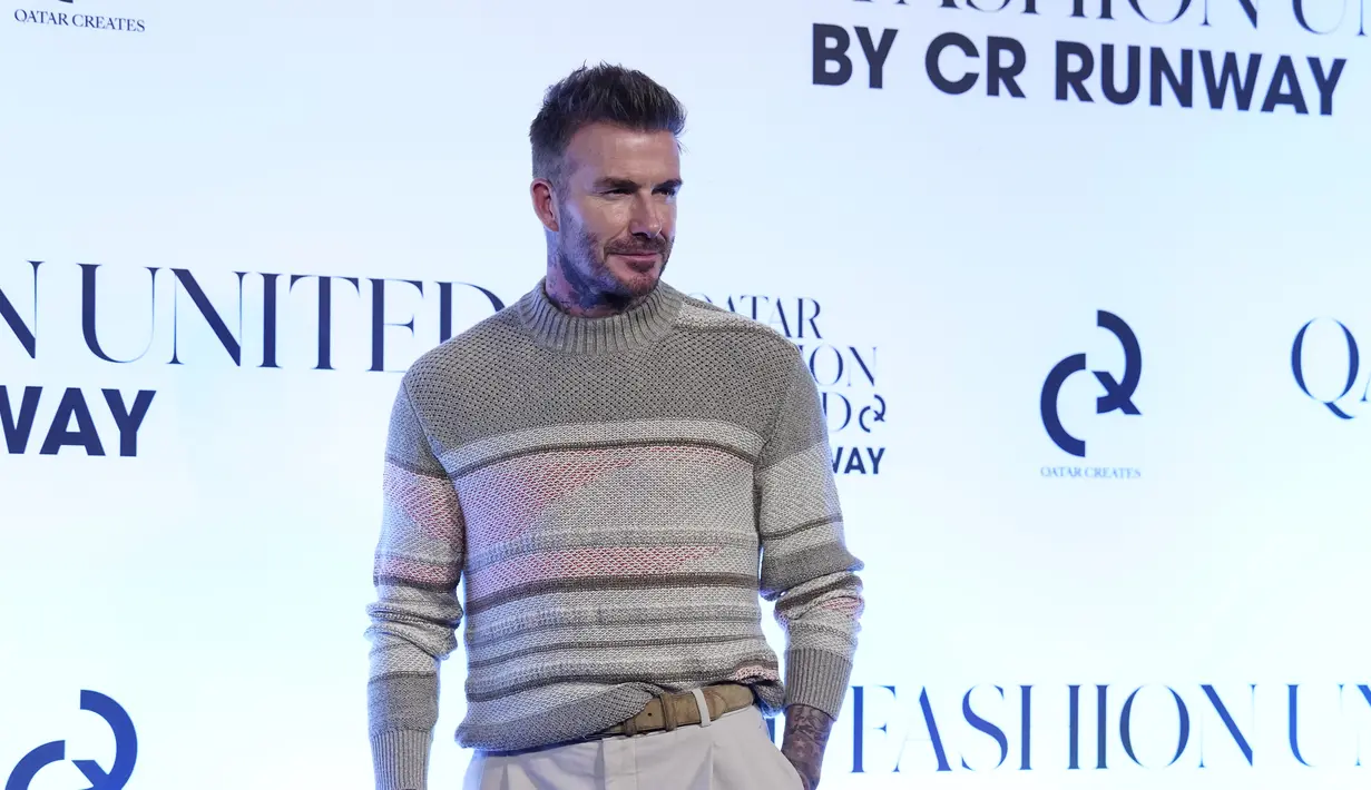 Duta Piala Dunia 2022 David Beckham Tampil Trendi di Qatar Fashion ...