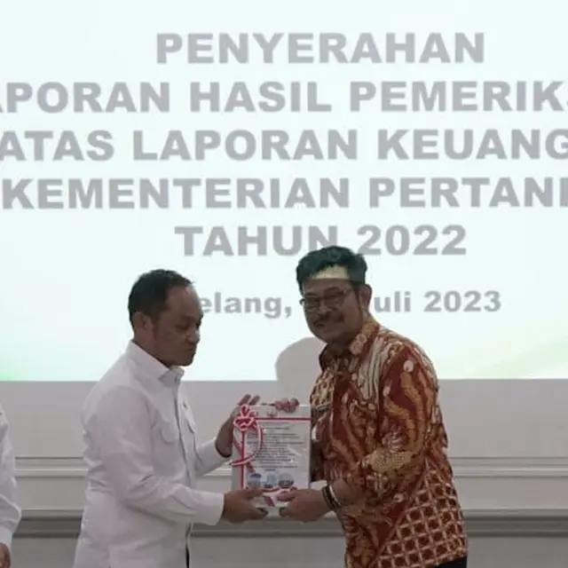 BPK Puji Laporan Keuangan Kementan Tahun 2022, Bersih dan Layak Raih WTP - Bisnis Liputan6.com