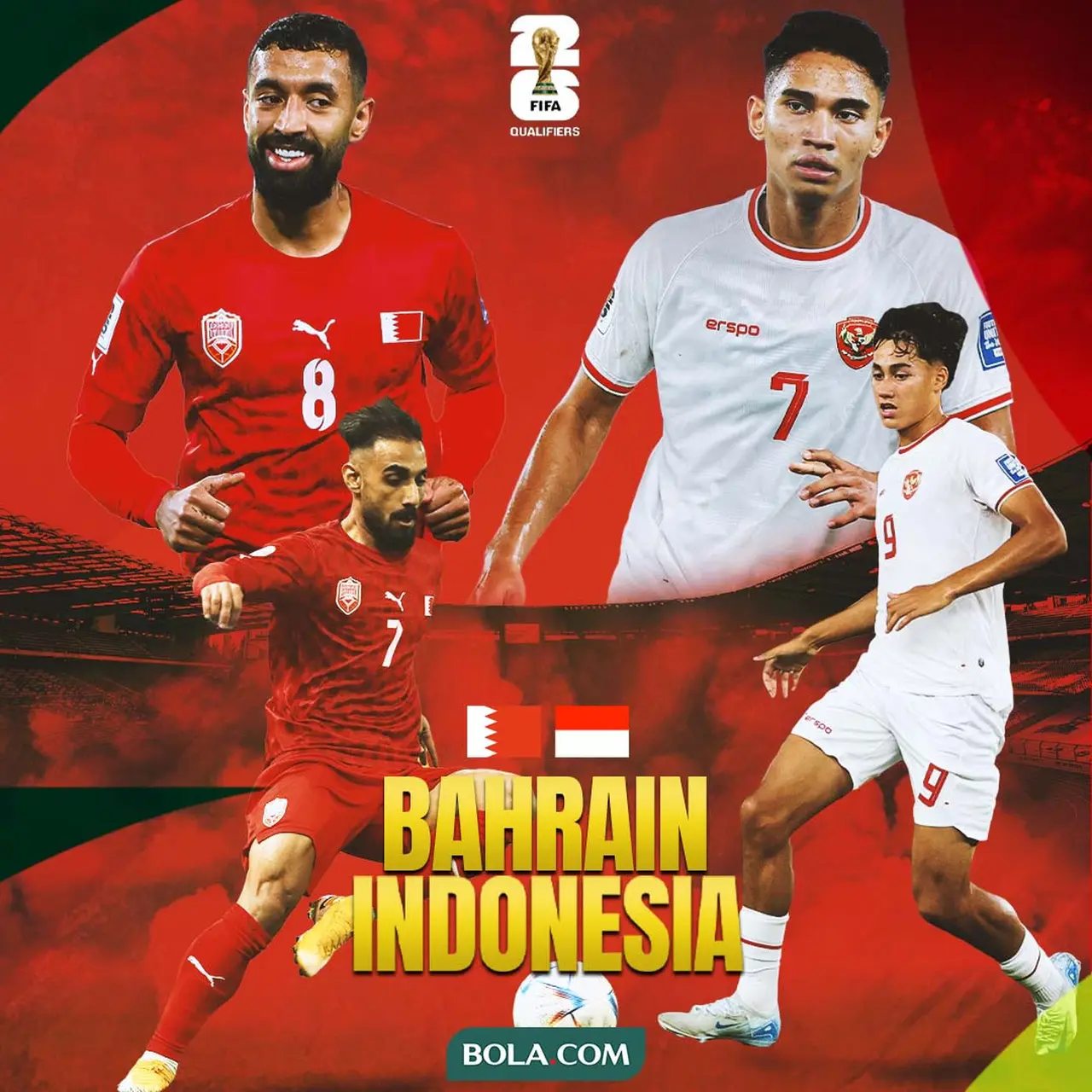 Link Live Streaming Bahrain vs Indonesia di Kualifikasi Piala Dunia 2026, Kamis 10 Oktober 2024 ...