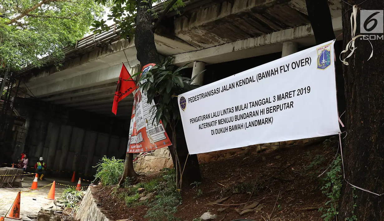FOTO: Tunjang TOD dan MRT, Underpass Jalan Kendal Ditutup - Foto Liputan6.com