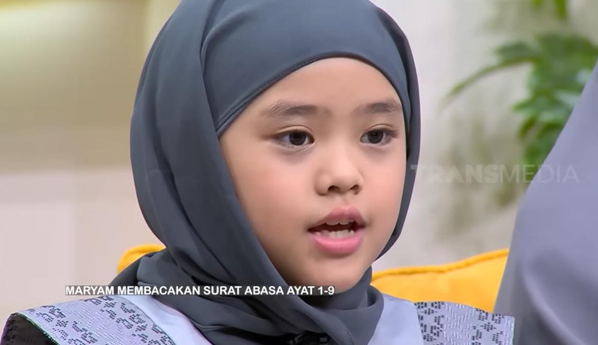 Bercita-cita Jadi Ustazah, Maryam Anak Oki Setiana Dewi Juga Jago Bahasa Arab, Inggris dan Bela ...