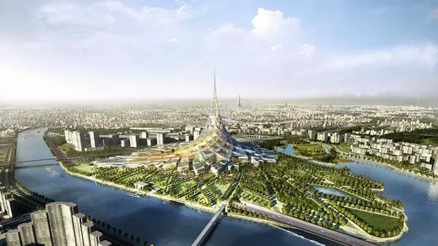 Cyrstal Island, Mega Proyek Dunia Berkonsep Kota dalam Gedung - Bisnis ...