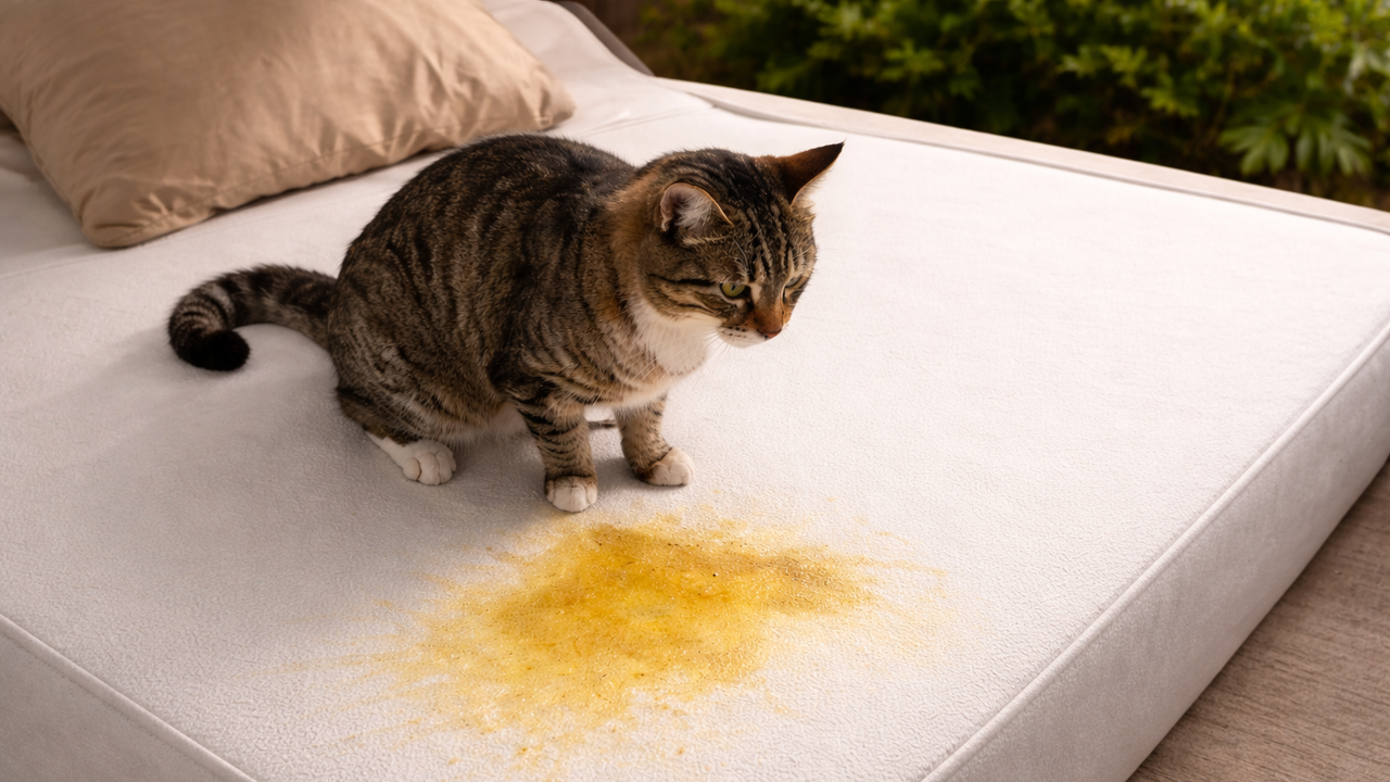 7 Cara Menghilangkan Bau Pipis Kucing di Kasur Busa