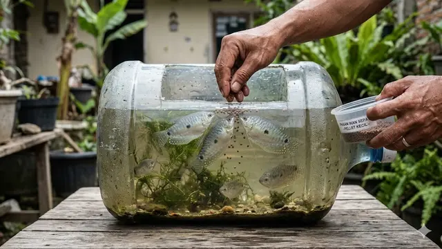 Cara Ternak Ikan Sepat di Galon Bekas untuk Pemula, Praktis Tak Makan ...