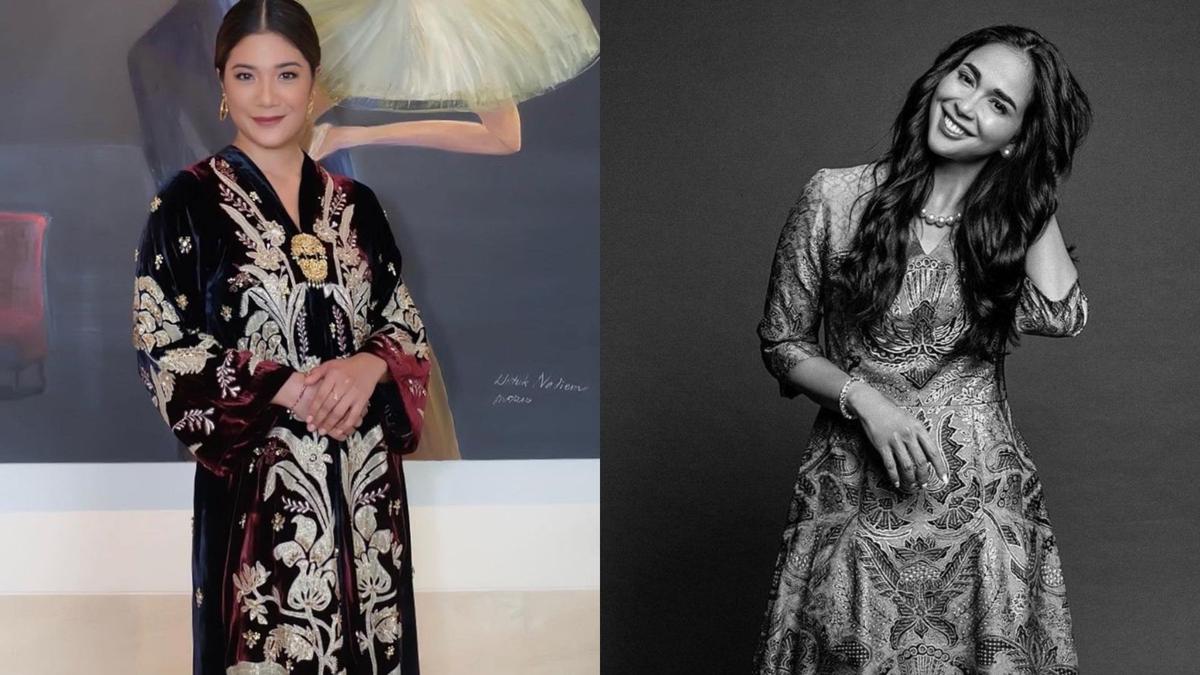 Adu Gaya Franka Makarim dan Loemongga Haoemasan, Istri Menteri yang Modis Kenakan Kebaya Maupun ...