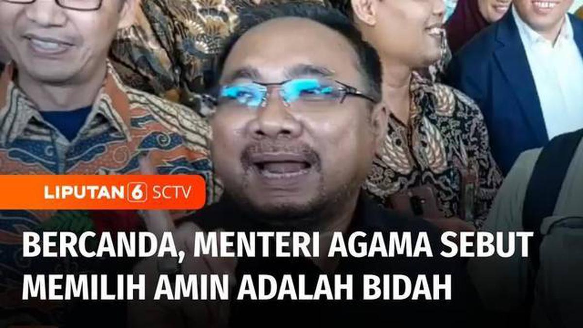 VIDEO: Menag Yaqut Cholil Bercanda Tidak akan Memilih "Amin", Bukan Mengarah Anies-Cak Imin - TV ...