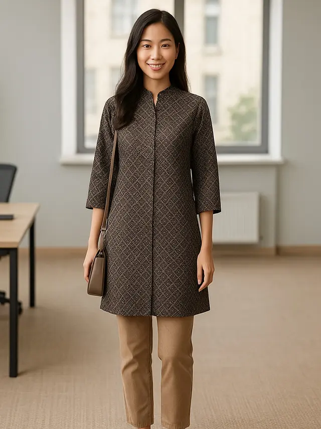 12 Model Baju Batik Tunik Kantor 2025 yang Bikin Gaya Formal Jadi ...