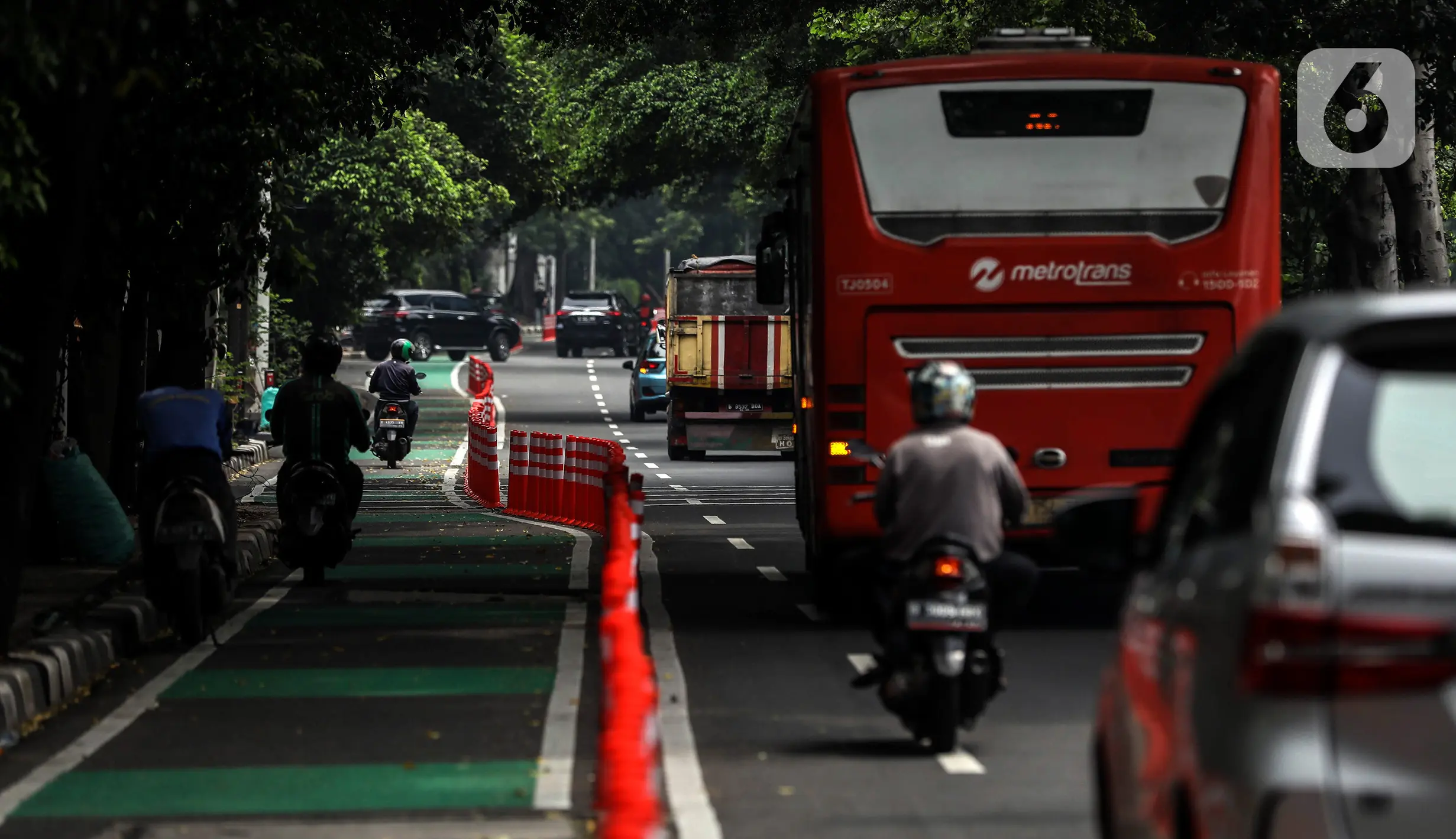Pemprov DKI Perbanyak Jalur Sepeda - Foto Liputan6.com