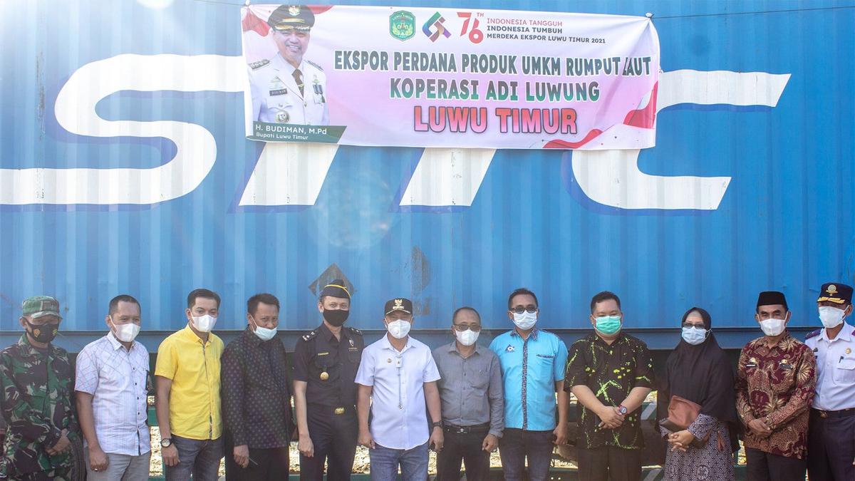 Bea Cukai Bantu Ekspor Perdana Produk UMKM Asli Luwu Timur