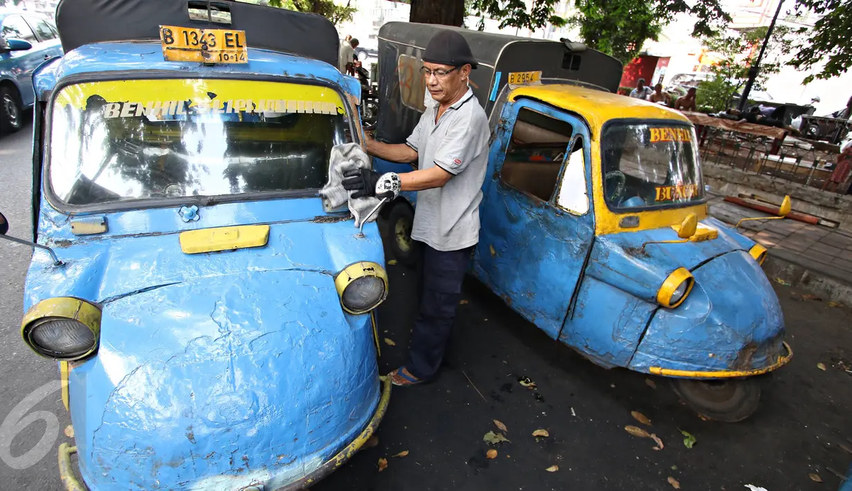 Nasib Bemo yang Tergeser Ojek Online - Foto Liputan6.com