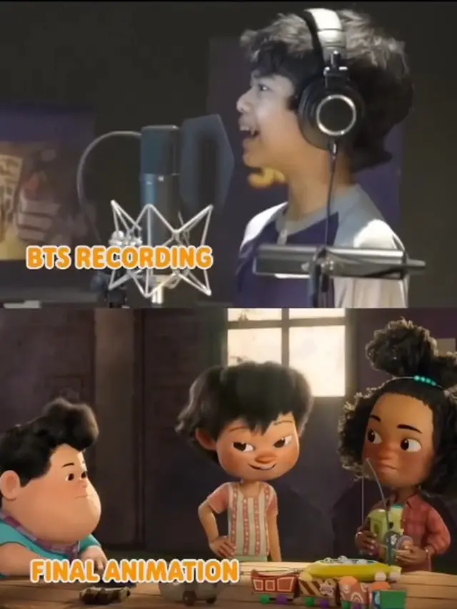 6 Potret BTS Recording Vs Final Animation Film Jumbo, Pengisi Suara ...