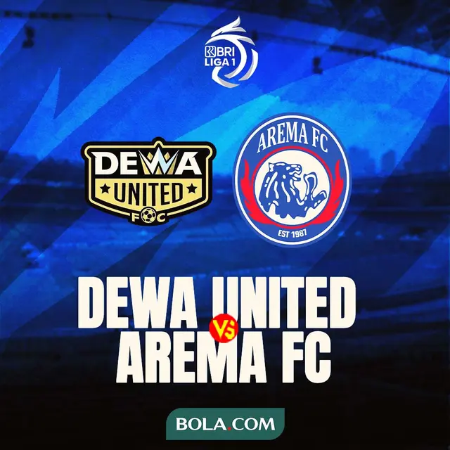 Link Live Streaming BRI Liga 1 di Vidio Sore Ini: Dewa United Vs Arema FC - Indonesia Bola.com