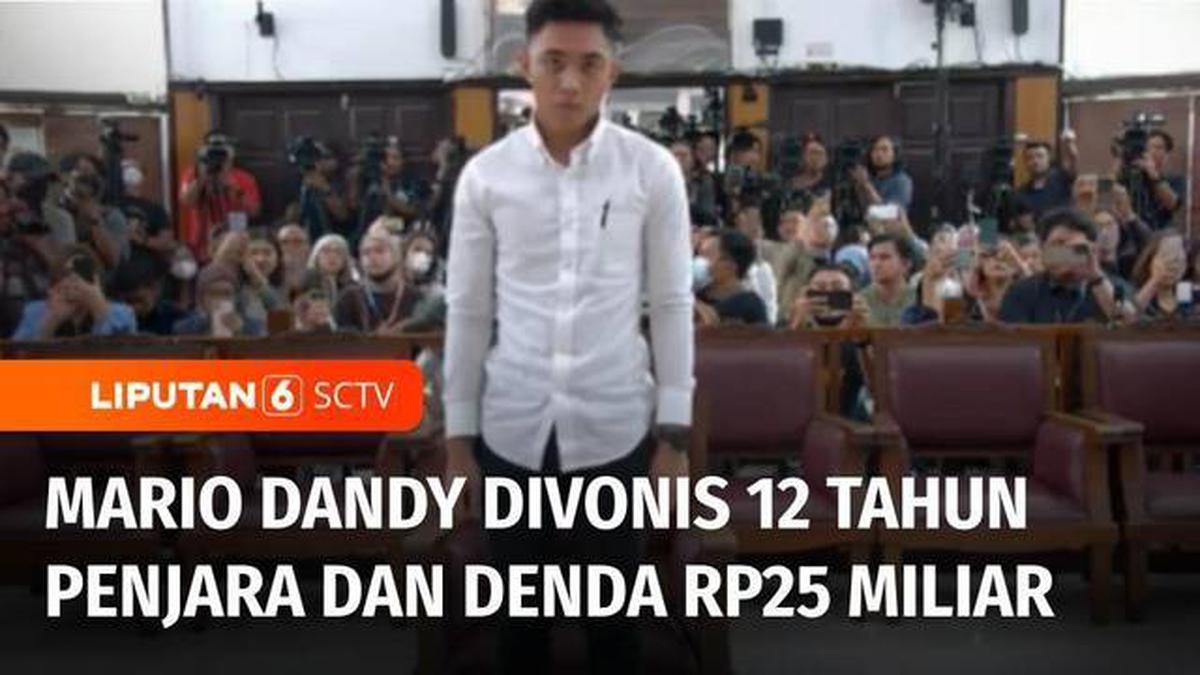VIDEO: Terdakwa Mario Dandy Divonis 12 Tahun Penjara dan Denda Restitusi Sebesar Rp 25 Miliar ...