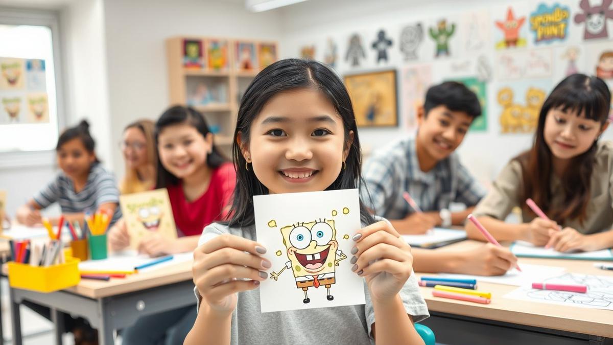 Cara Menggambar SpongeBob untuk Pemula, Mudah Dipraktikkan - Feeds ...