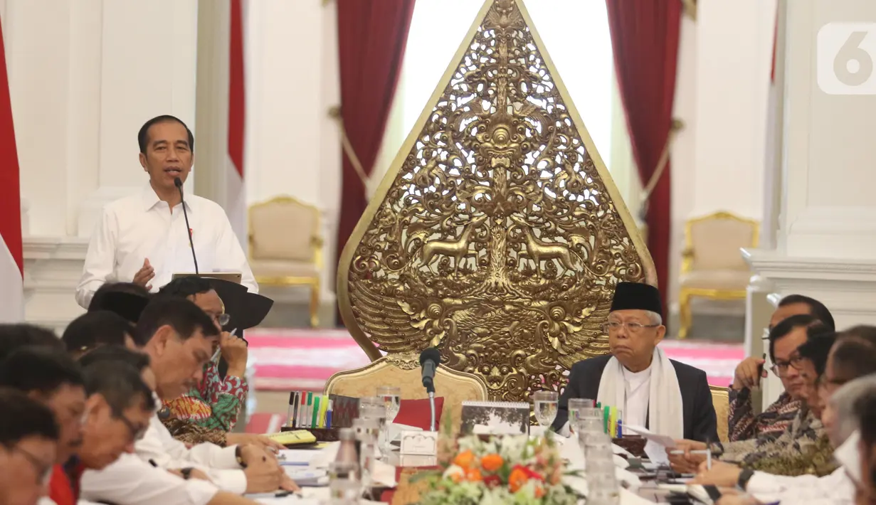 FOTO: Presiden Jokowi Pimpin Rapat Perdana Kabinet Indonesia Maju ...