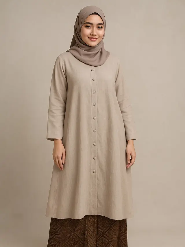 7 Model Kebaya Panjang Kancing Depan yang Trendi dan Anggun, Cocok ...