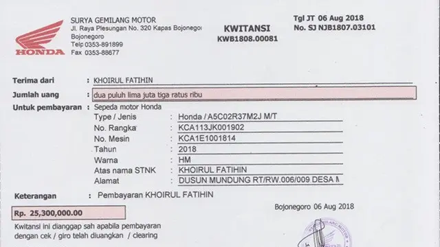5 Contoh Kwitansi Berdasarkan Jenisnya, Ini Fungsi dan Komponen yang ...