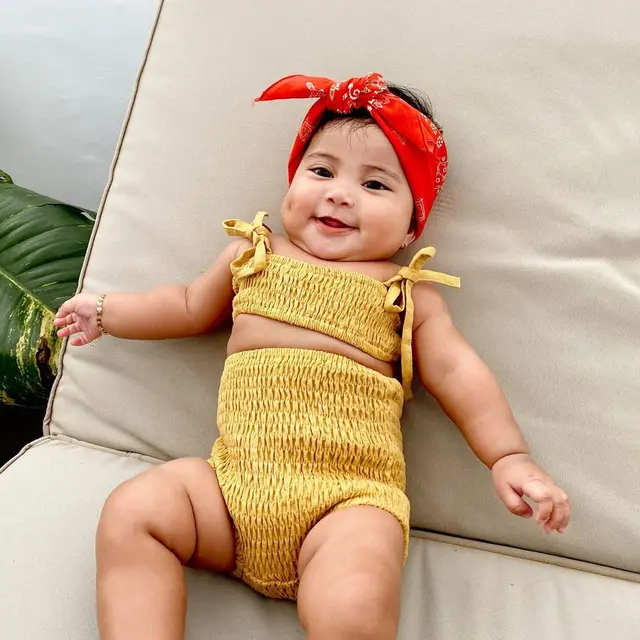 6 Potret Baby Chava Anak Kedua Rachel Vennya, Imut dan Stylish - Hot ...
