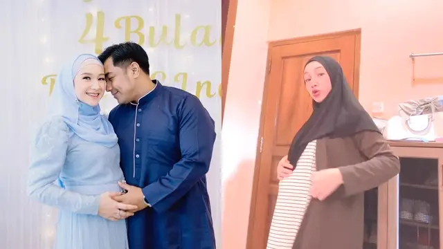 7 Potret Indri Giana Istri Ustaz Riza Pamer Baby Bump, Punya Bayi ...