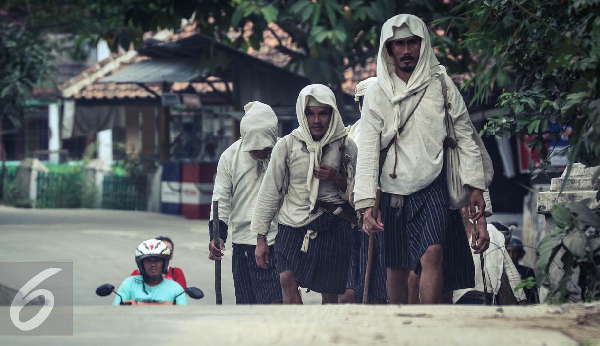 1800 Suku Baduy Jalani Tradisi Seba Baduy Kecil - Foto Liputan6.com