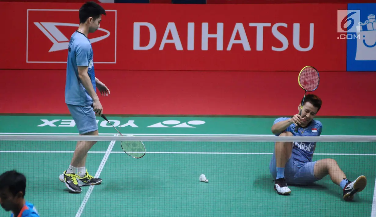 FOTO: Kalahkan Hendra Setiawan / Rian Saputro, Kevin / Marcus Melenggang ke Perempat Final ...