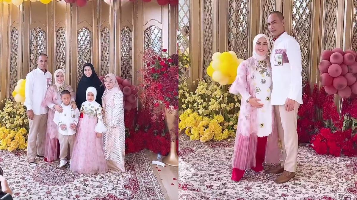 7 Momen Pengajian 4 Bulanan Kehamilan Ketiga Aisyahrani Adik Syahrini ...