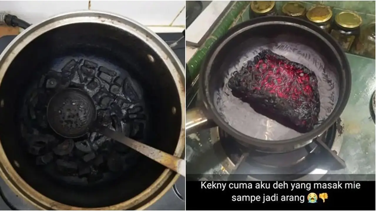 10 Momen Netizen saat Masak Makanan Berakhir Gosong, Apes Banget - Hot ...