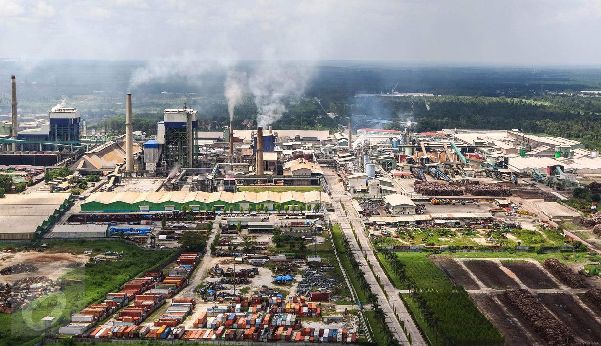 Melihat Pabrik Kertas Terbesar di Indonesia dari Pandangan Udara - Foto ...