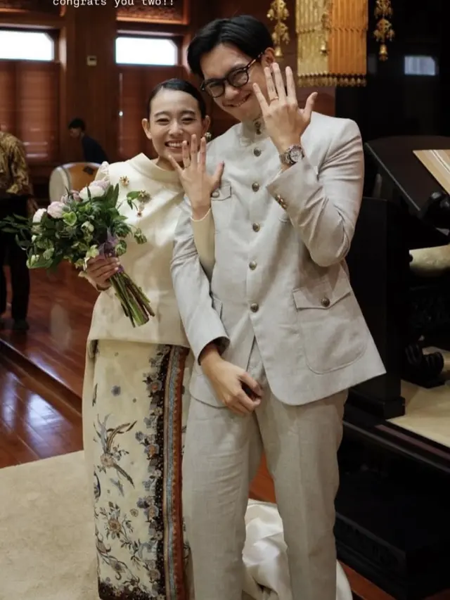 6 Pesona Dhika Himawan Istri Brandon Salim Cantik Effortless di Hari Pernikahan, Digelar di Kuil ...