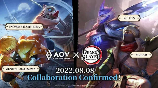 Garena Umumkan Kolaborasi AOV dengan Demon Slayer: Kimetsu no Yaiba - Tekno Liputan6.com