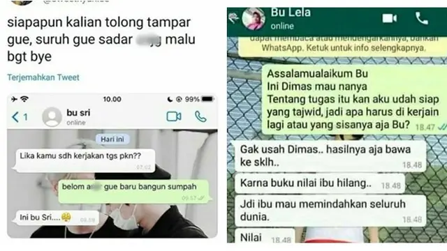 10 Chat Murid dengan Guru Ini Isinya Bikin Geleng Kepala - Hot Liputan6.com