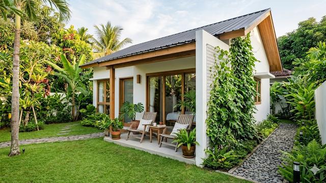 8 Model Rumah Mungil dengan Tanaman Rambat di Sisi Rumah, Bikin Hunian ...