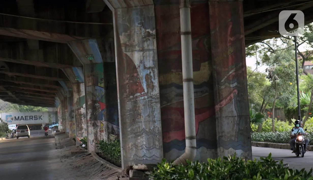 FOTO: Mural yang Dulu Menghiasi Jalan Ancol Timur Kini Kotor Berdebu ...