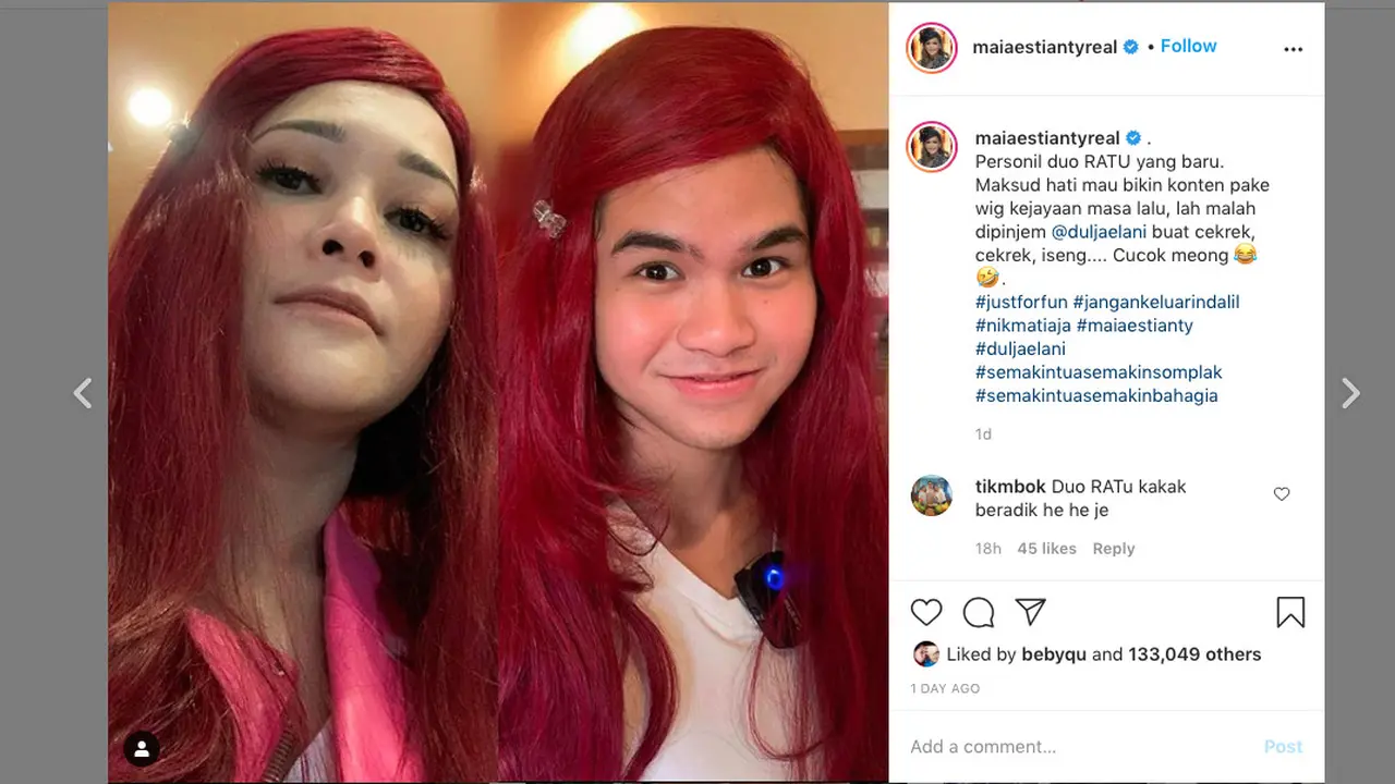 Kocak, Maia Estiany Perkenalkan Duo Ratu yang Baru - ShowBiz Liputan6.com