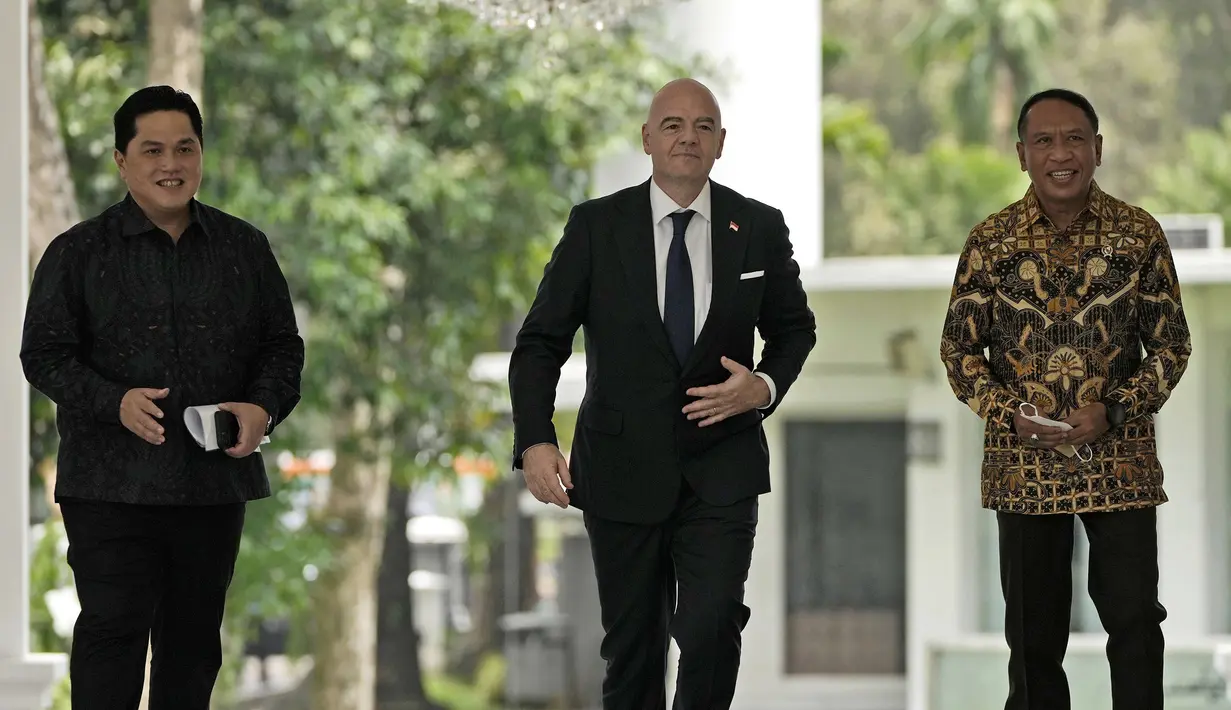 Foto: Momen Jokowi Sambut Presiden FIFA di Istana Merdeka - Indonesia Bola.com
