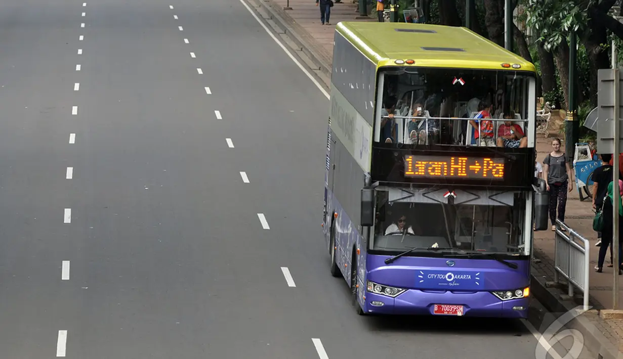 Bus Tingkat Wisata Resmi Dikelola PT Transjakarta - Foto Liputan6.com