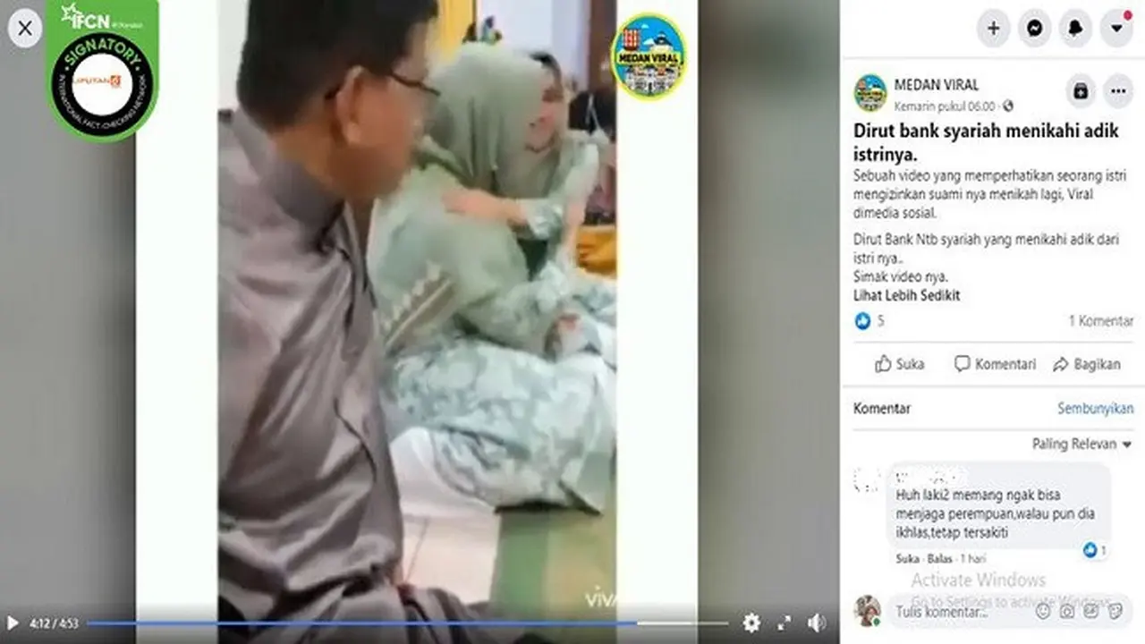 Cek Fakta: Tidak Benar Dirut Bank Syariah di NTB Menikahi Adik Istrinya ...