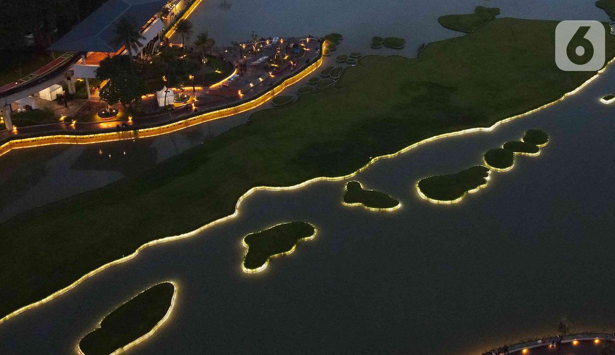 Warna Warni Lampu Miniatur Pulau-Pulau di Indonesia - Foto Liputan6.com