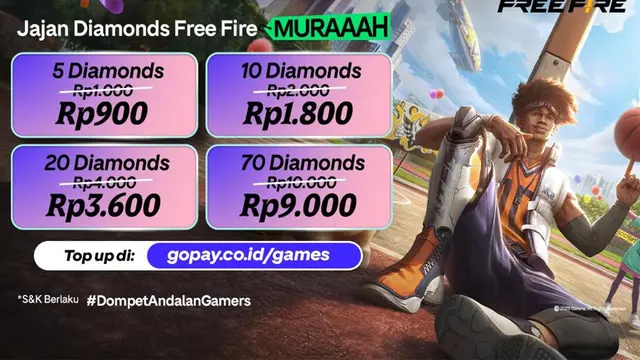 Top Up Diamond Free Fire Termurah di GoPay Games, Main Rank Jadi Lebih ...